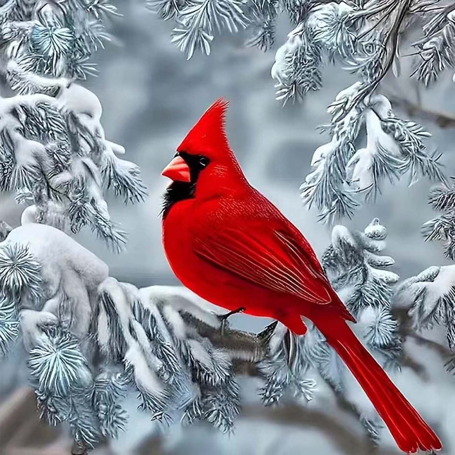 Diamond Painting Kits for Adults, Cardinal 5D DIY Diamond Art Kits for ...