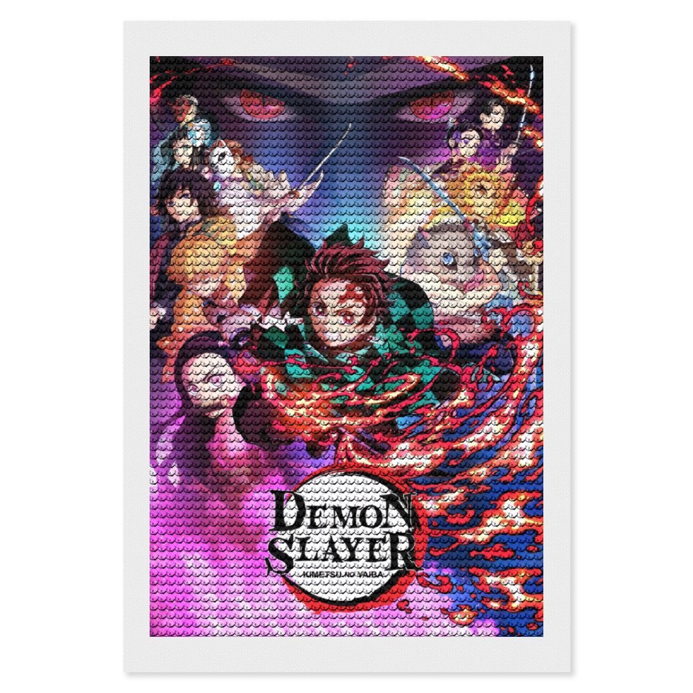 Diamond Art Kits for Adults - Demon Slayer Full Drill Diamond Arts for ...