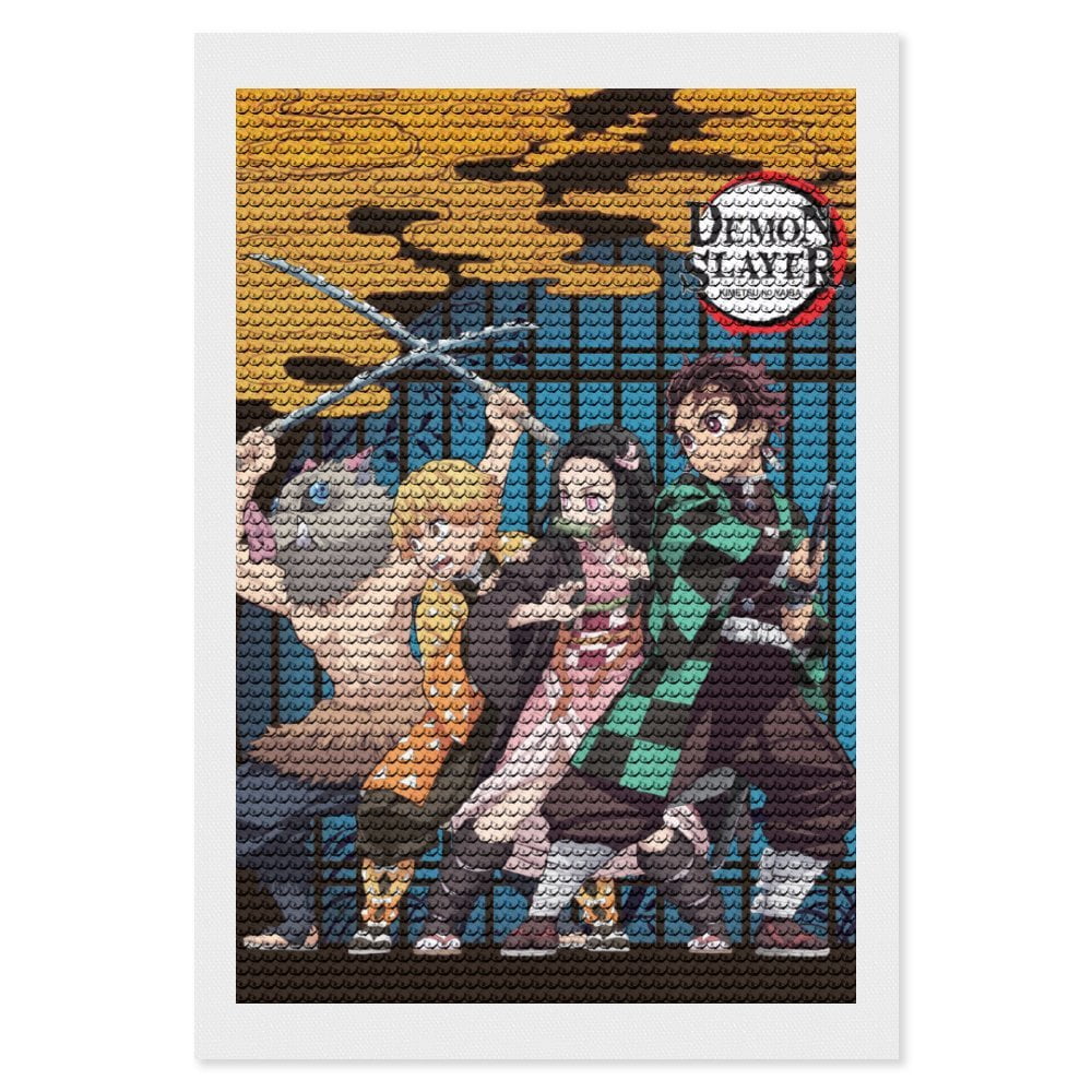 Diamond Art Kits for Adults - Demon Slayer Full Drill Diamond Arts for ...
