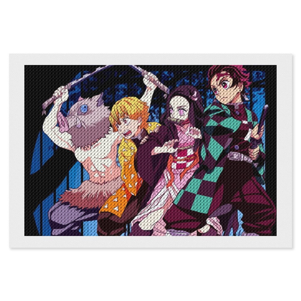 Diamond Art Kits for Adults - Demon Slayer Full Drill Diamond Arts for ...
