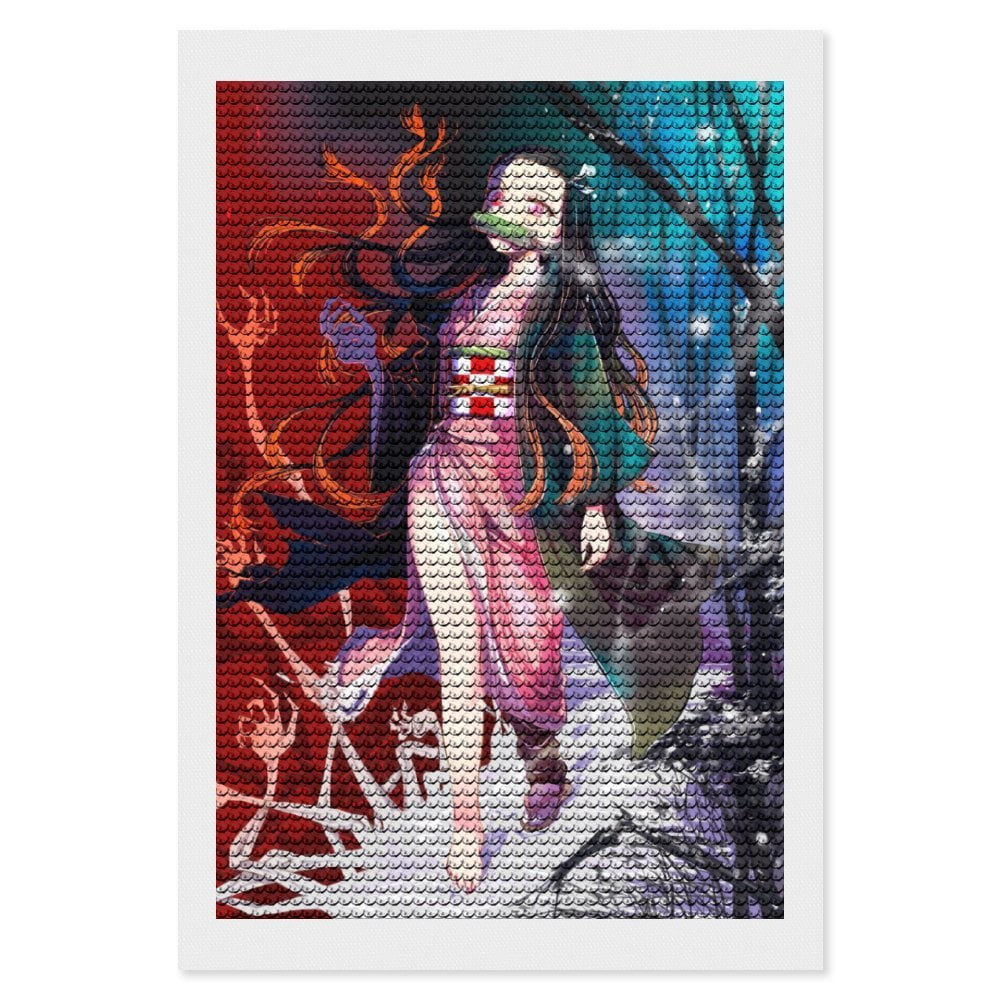 Diamond Art Kits for Adults - Demon Slayer Nezuko Full Drill Diamond ...