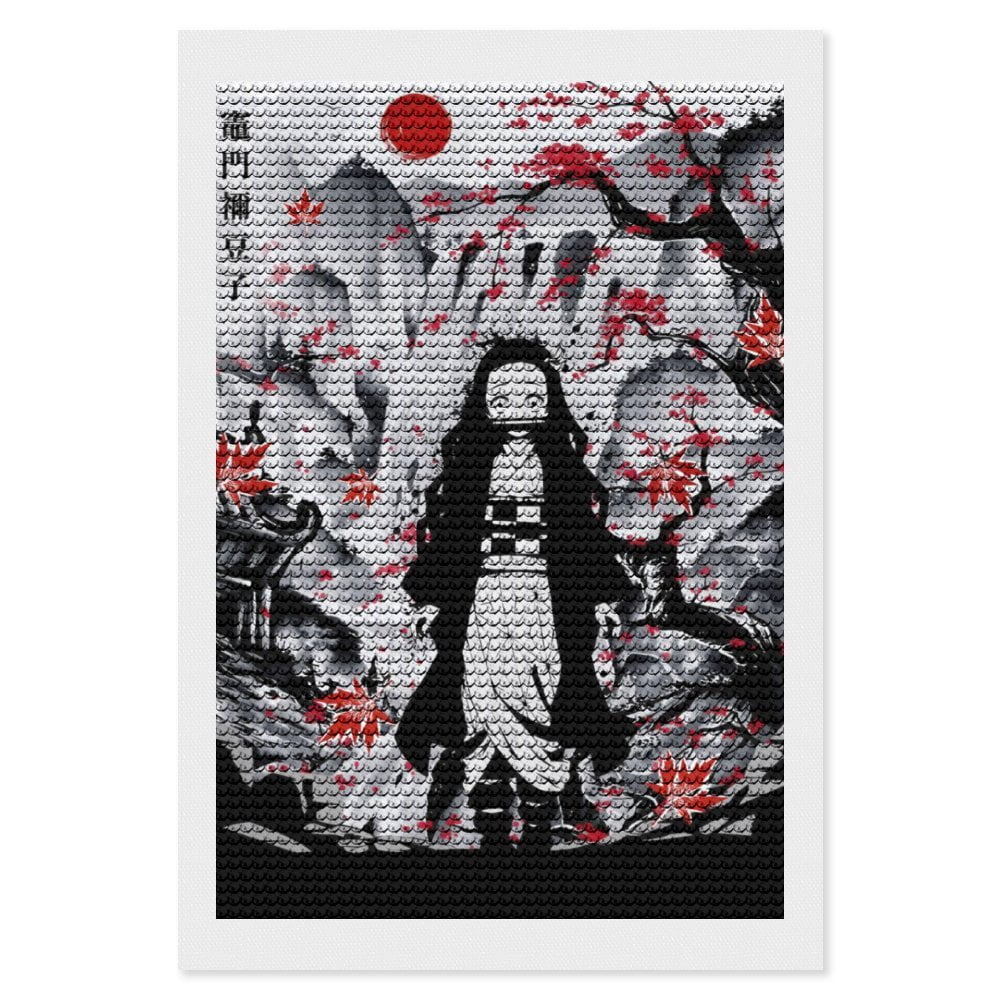 Diamond Art Kits for Adults - Demon Slayer Nezuko Full Drill Diamond ...