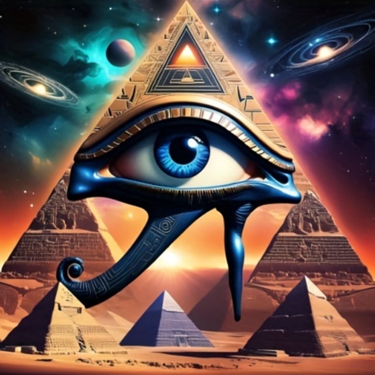 Diamond Painting Kits for Adults Egyptian Eye Pyramid Full Drill DIY ...