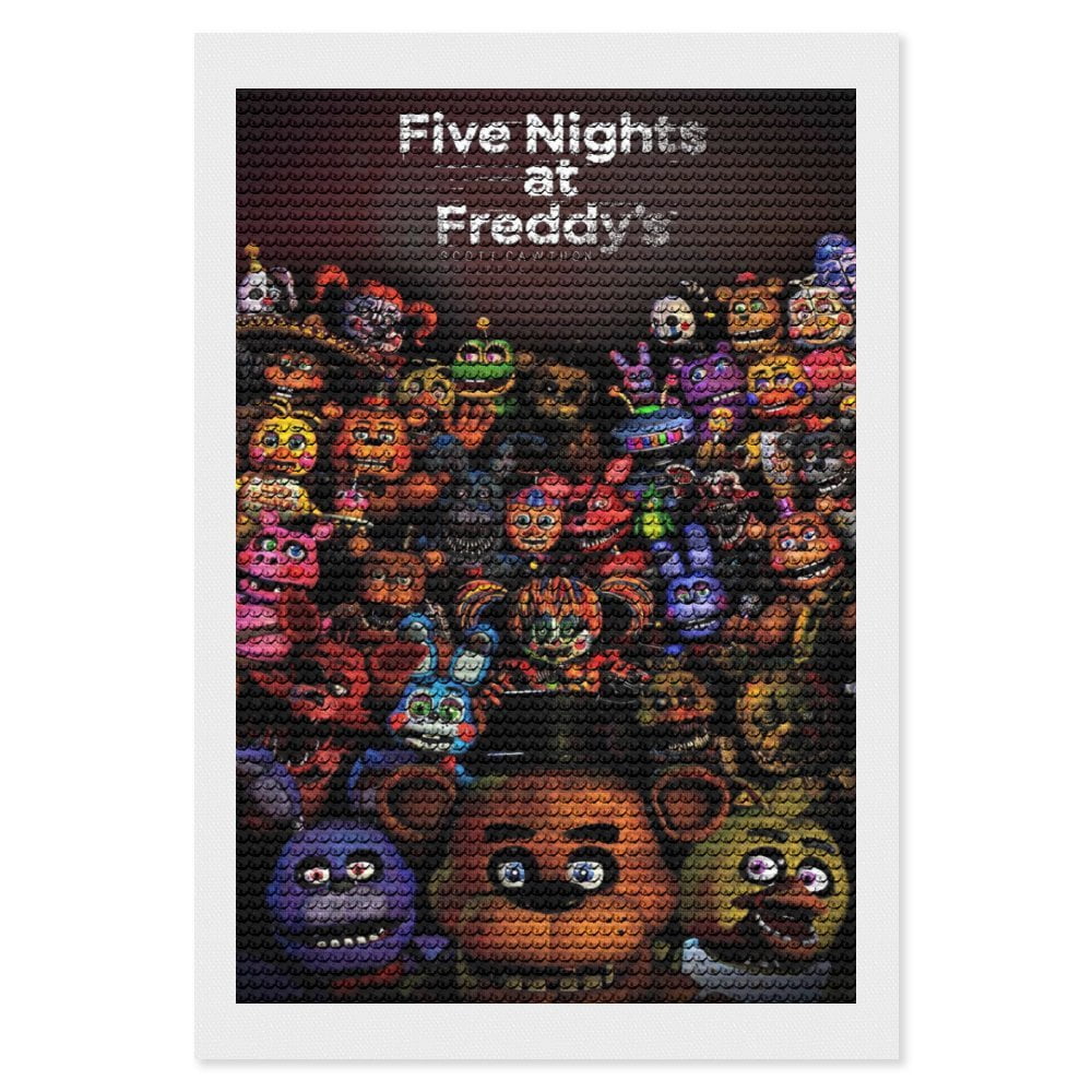 Diamond Art Kits for Adults - Five Nights at Freddy's Full Drill ...