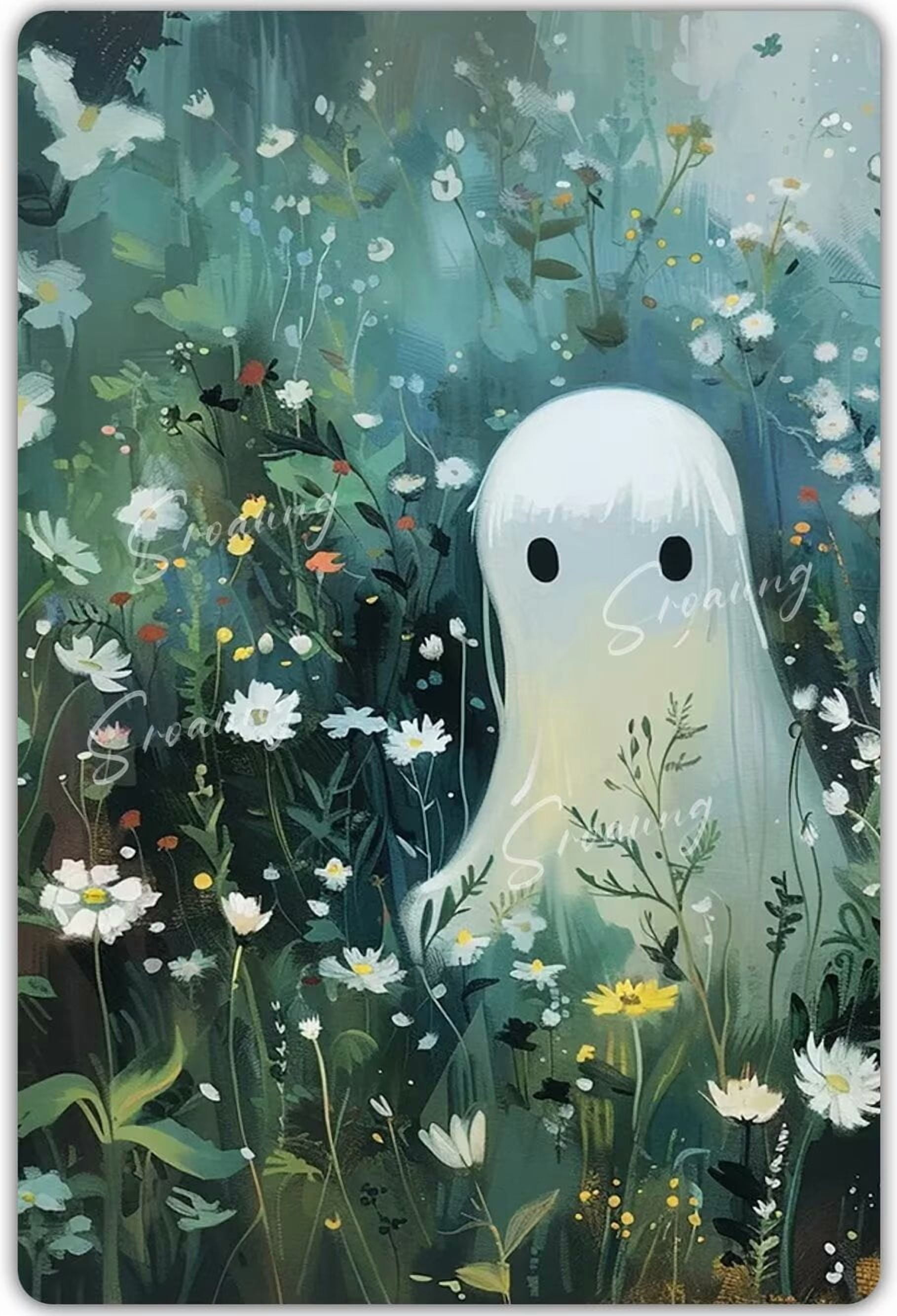 Diamond Painting Kits for Adults Ghost Among The Flowers ,Halloween ...