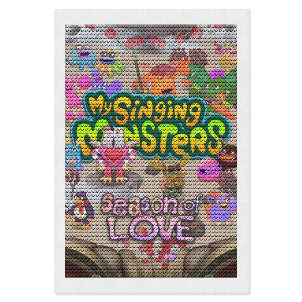 Diamond Art Kits for Adults - My Singing Monsters Full Drill Diamond ...