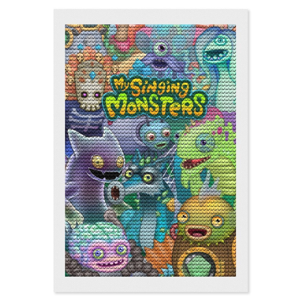 Diamond Art Kits for Adults - My Singing Monsters Full Drill Diamond ...