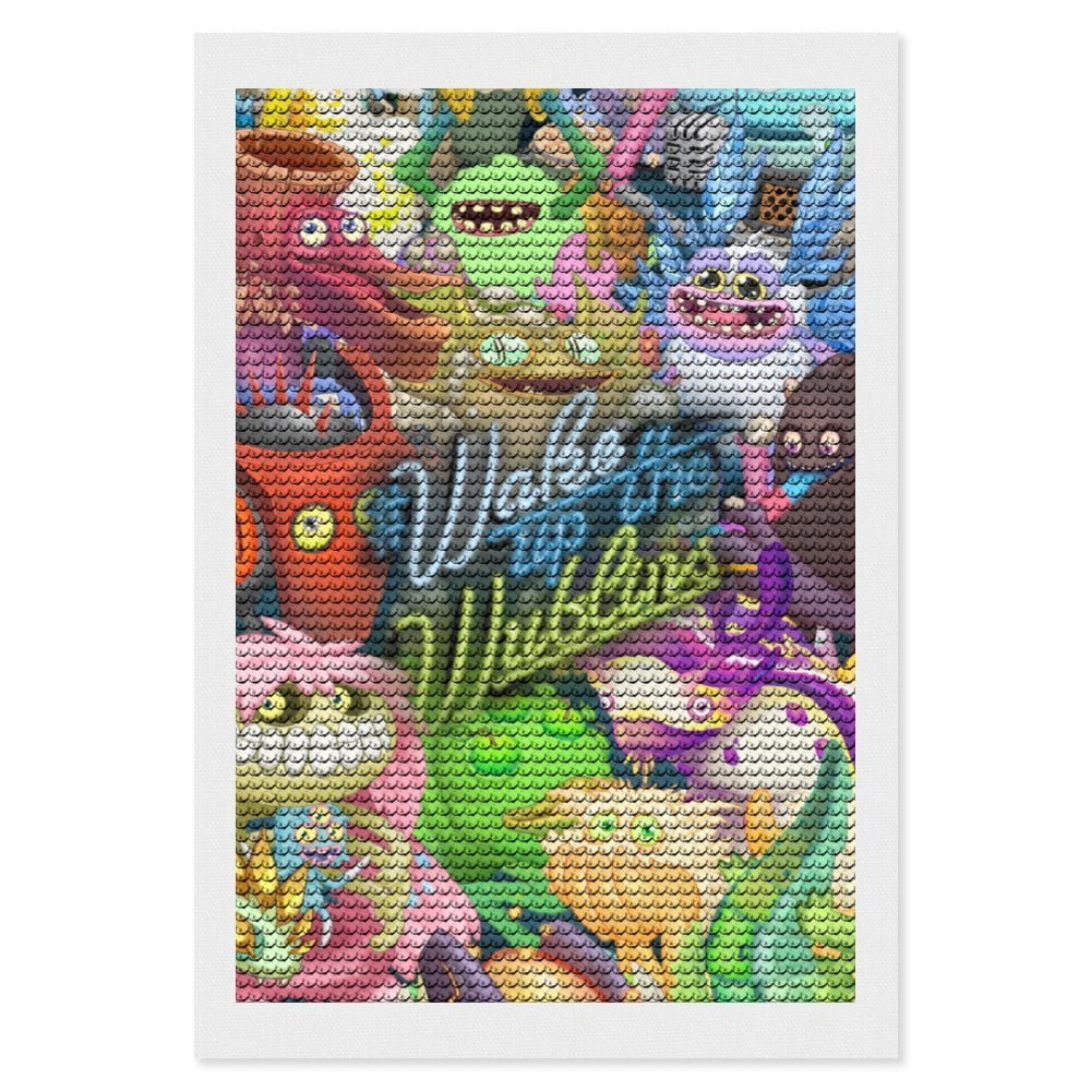 Diamond Art Kits for Adults - My Singing Monsters Full Drill Diamond ...