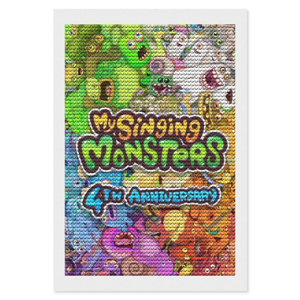 Diamond Art Kits for Adults - My Singing Monsters Full Drill Diamond ...