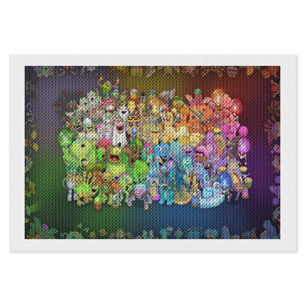 Diamond Art Kits for Adults - My Singing Monsters Full Drill Diamond ...
