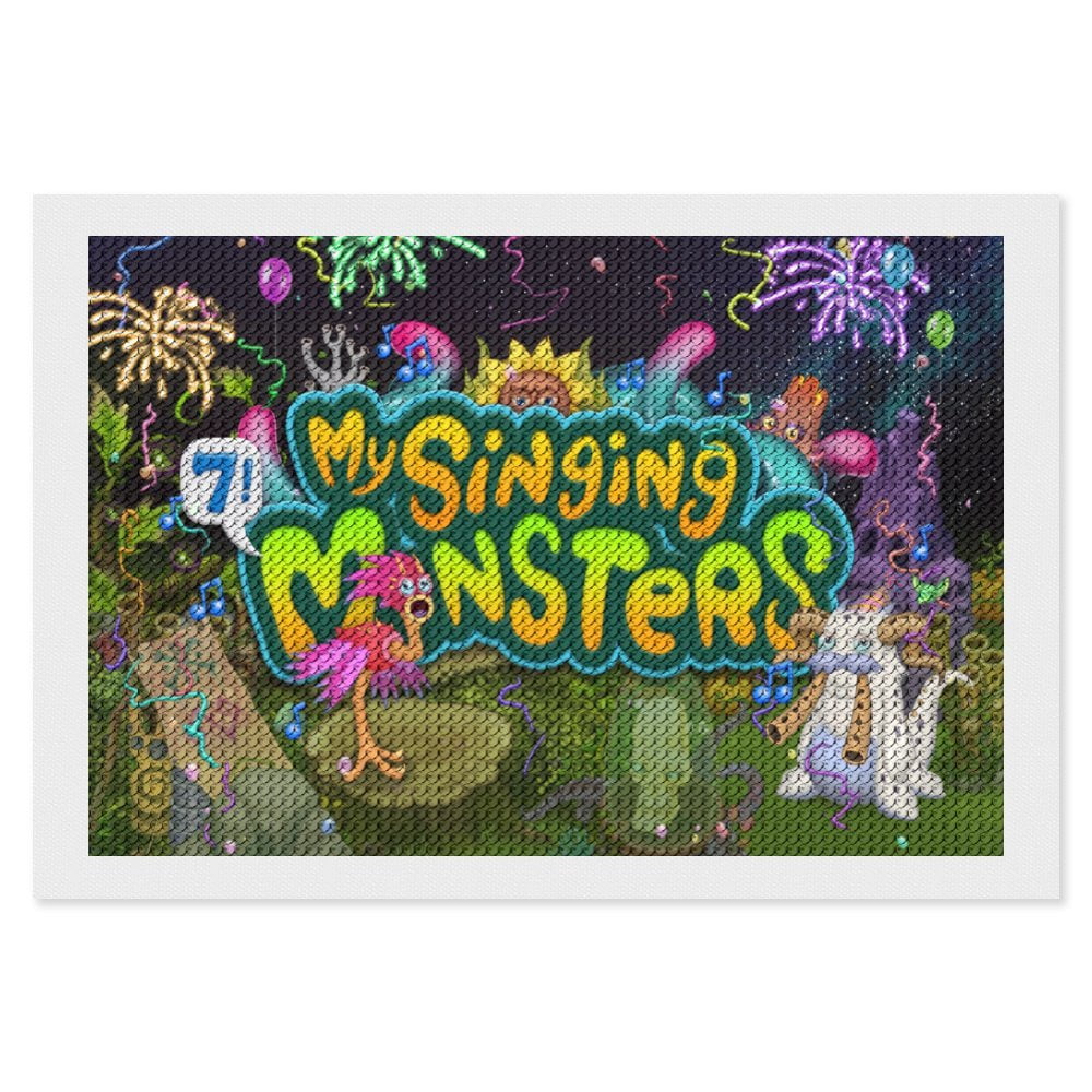 Diamond Art Kits for Adults - My Singing Monsters Full Drill Diamond ...