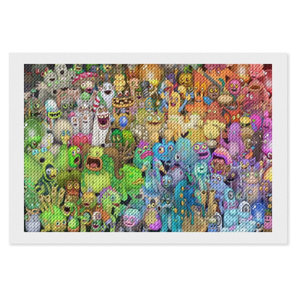 Diamond Art Kits for Adults - My Singing Monsters Full Drill Diamond ...