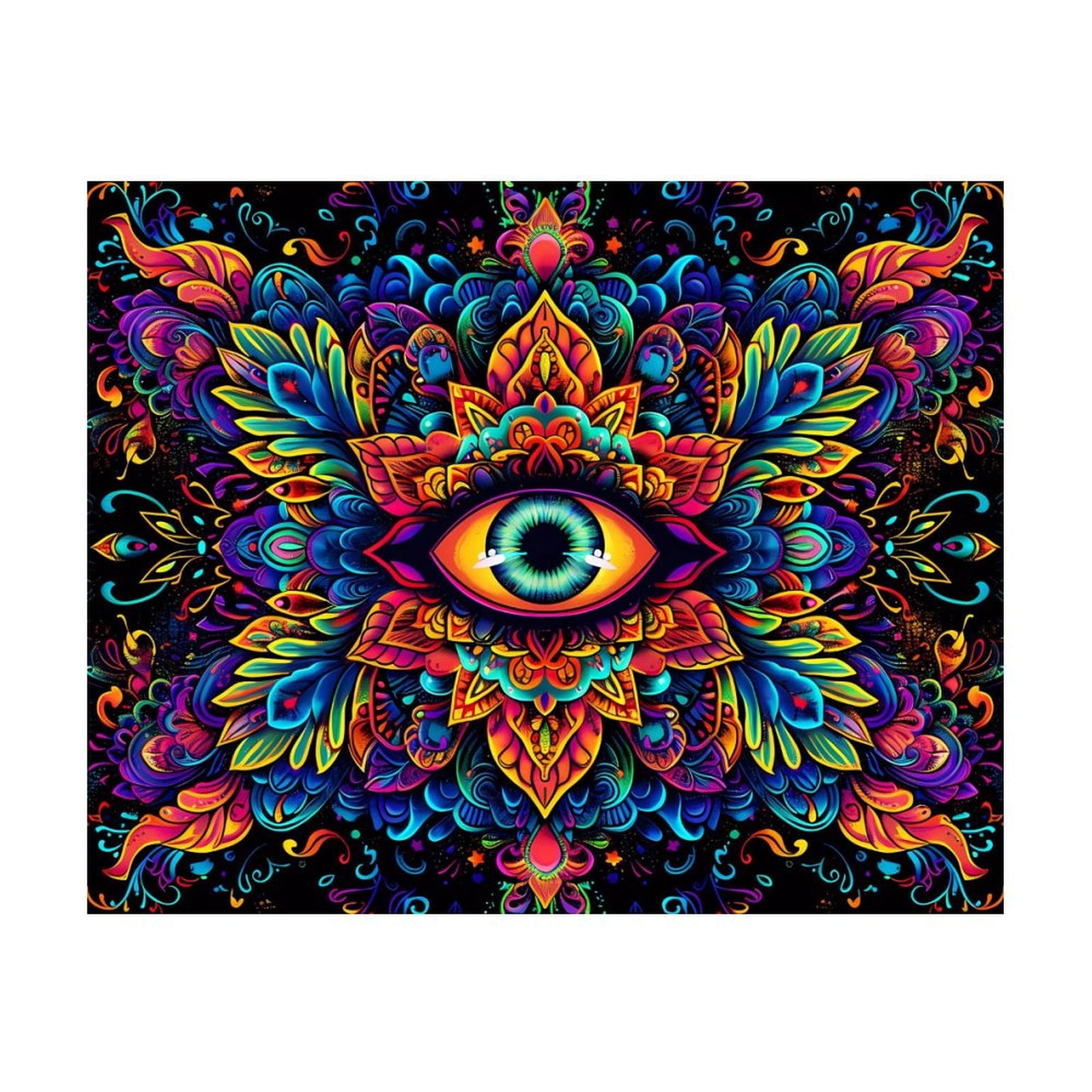Diamond Painting Kits for Adults - Vibrant Psychedelic Eye 5d Diy Full ...