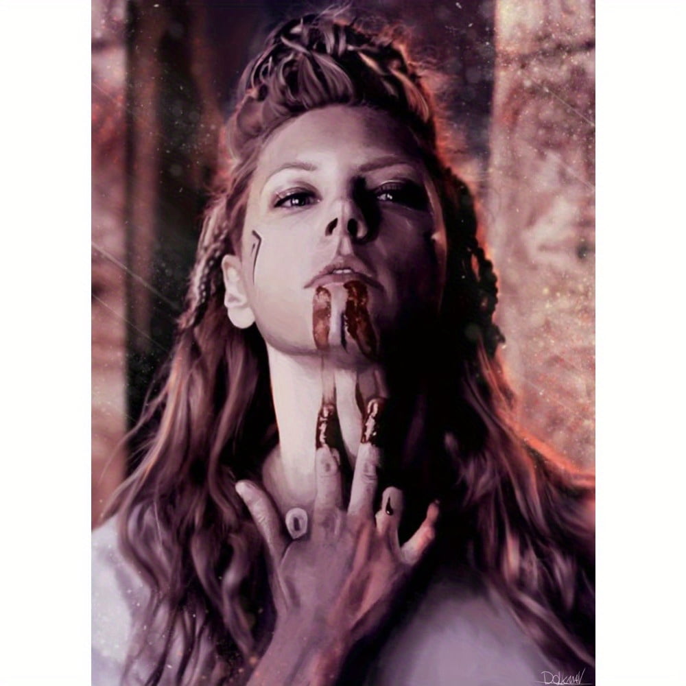 Diamond Painting Kits for Adults Viking Warrior Woman Full Drill DIY ...