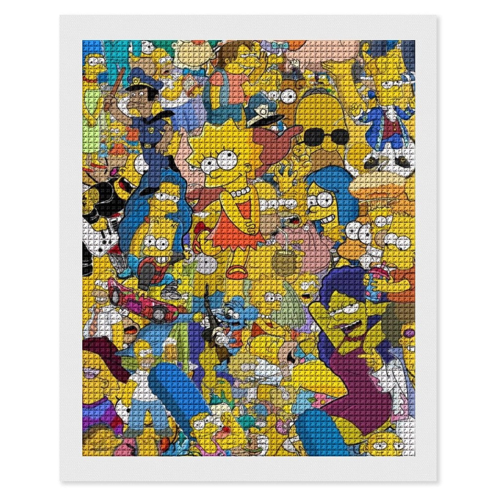 Diamond Painting Kits for Adults Beginner, Simpsons Diamond Art Gem ...