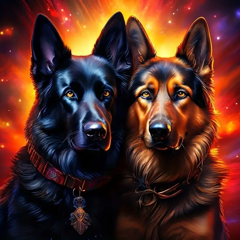 Diamond Painting Kits for Adults, Best Friends Dogs 5D DIY Diamond Art ...