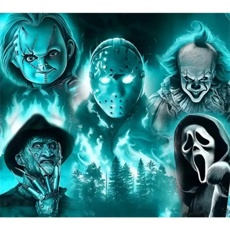 Diamond Painting Kits for Adults, Horror Characters DIY Round Full ...