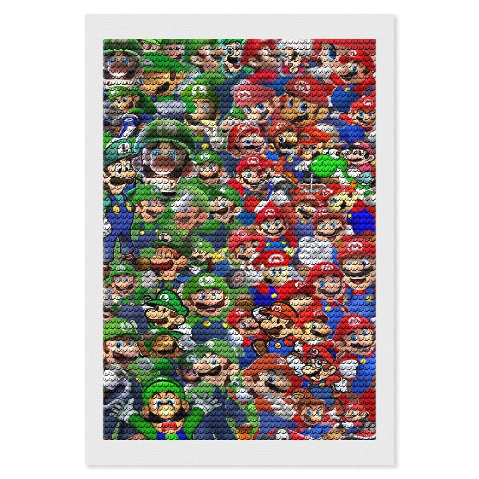 Diamond Painting Kits for Adults Super Mario Diamond Art Gem Art ...