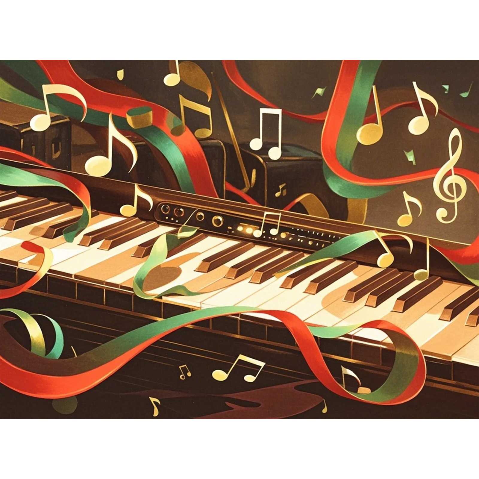 Diamond Painting Music Notes Piano Keyboard 5D Diamond Art DIY Kits ...