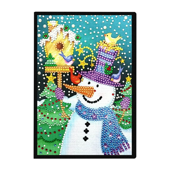 Diamond Painting Notebook Kit Christmas Snowman DIY Art Craft Kit A5 ...