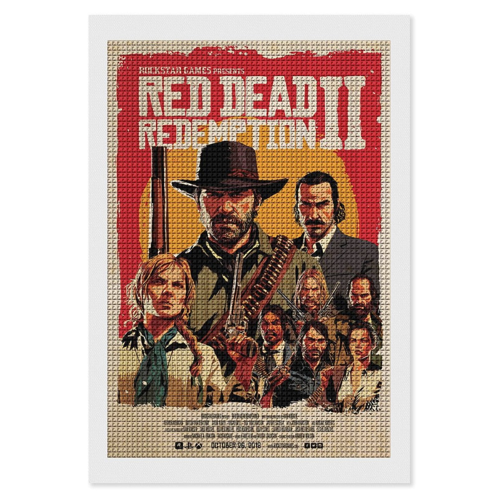Diamond Painting Red Dead Redemption Diamond Art Painting with Diamond ...