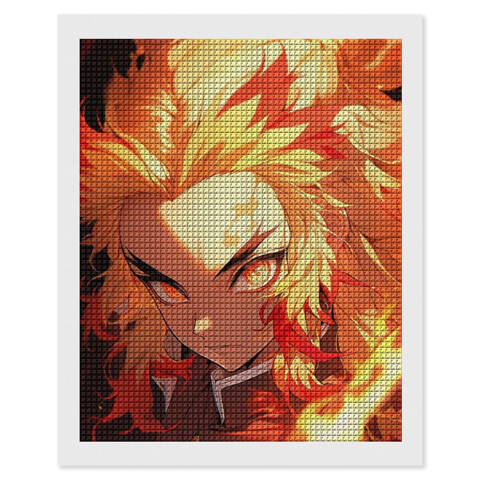 Diamond Painting Set Rengoku Kyojuro Diamond Art Painting with Diamond ...