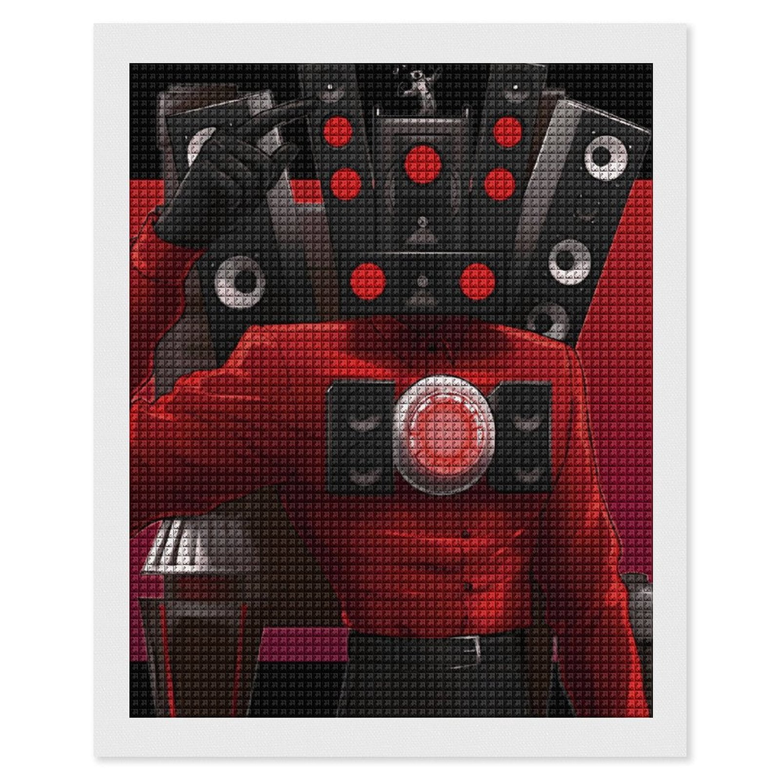 Diamond Painting Set Skibidi Toilet Diamond Art Painting with Diamond ...