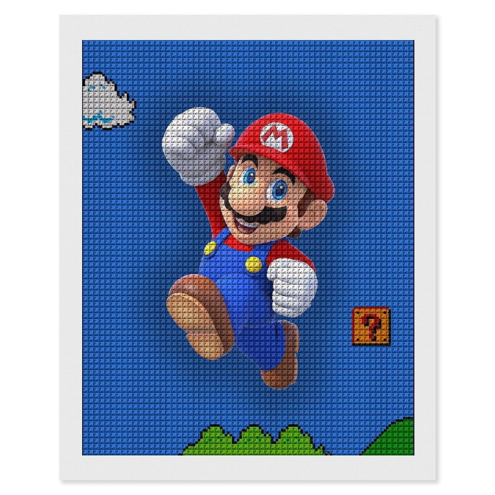 Diamond Painting Set Super Mario Diamond Art Painting with Diamond DIY ...