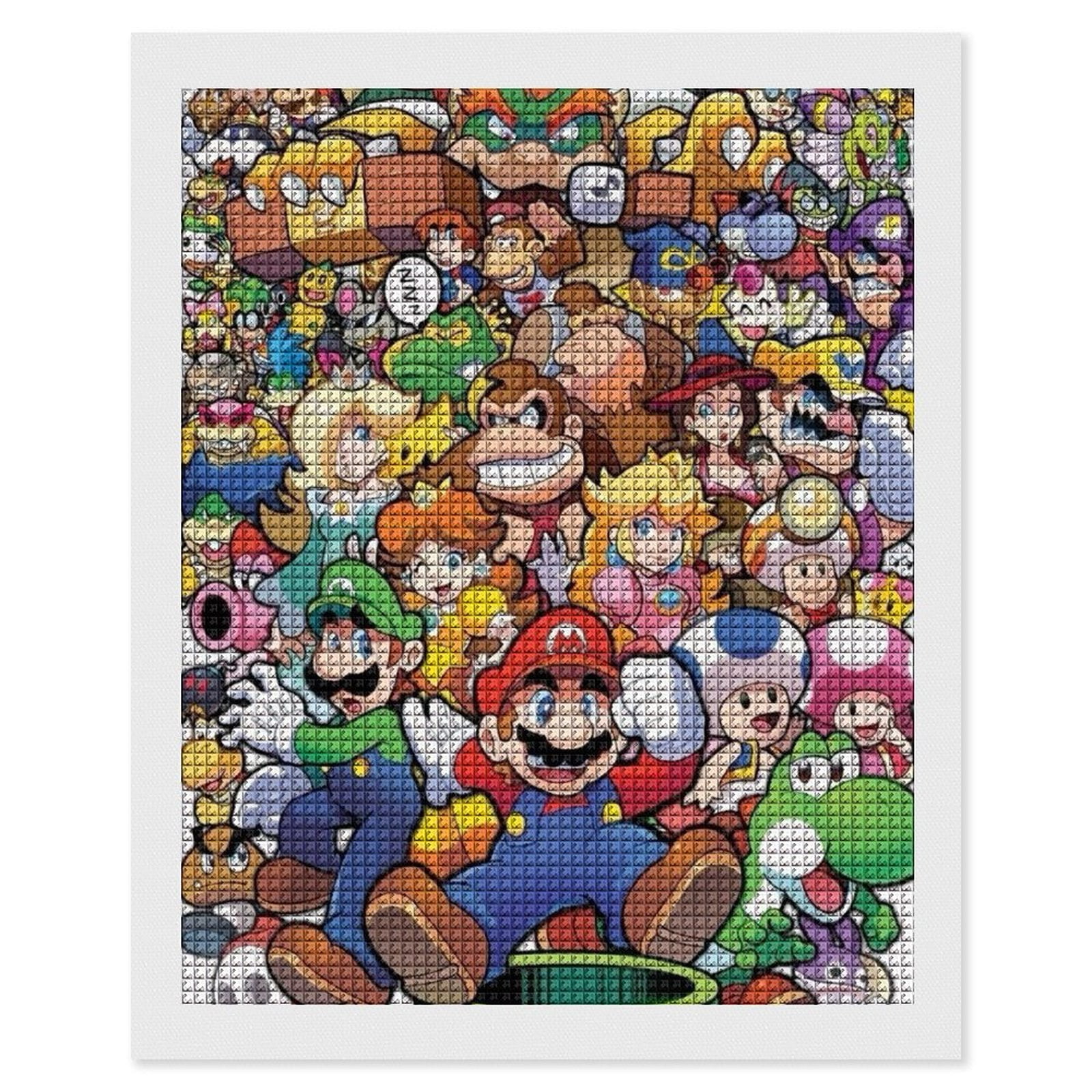 Diamond Painting Set Super Mario Diamond Art Painting with Diamond DIY ...