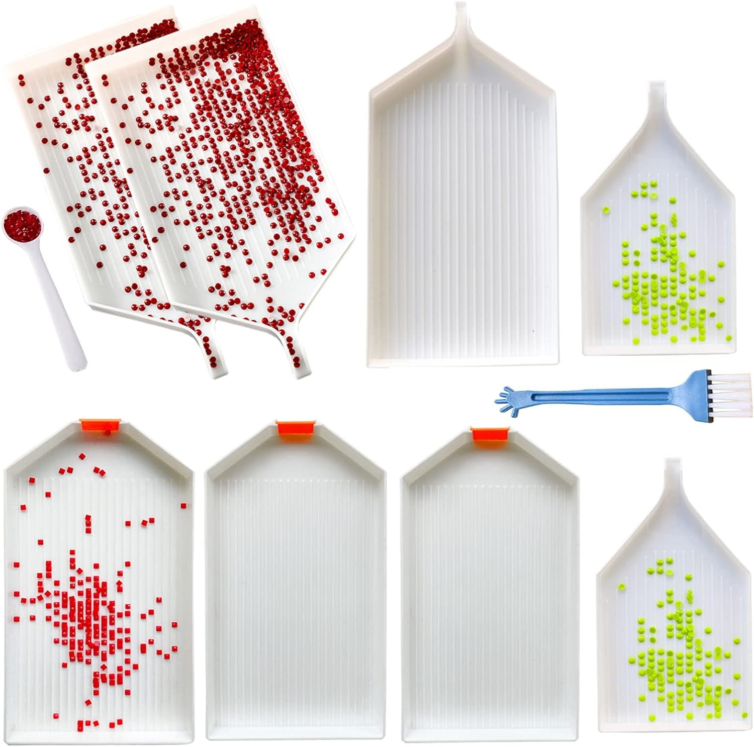 Diamond Painting Tray Organizer Large,Plastic Trays for Beads,Diamond ...