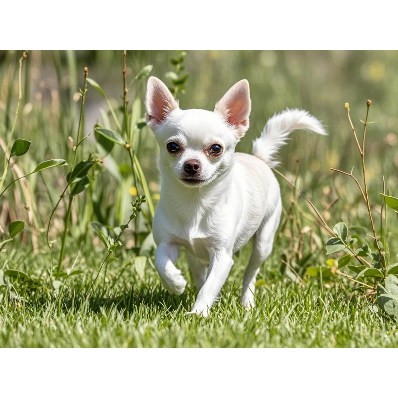 Diamond Painting White Chihuahua 5D Diamond Art DIY Kits Full Round ...