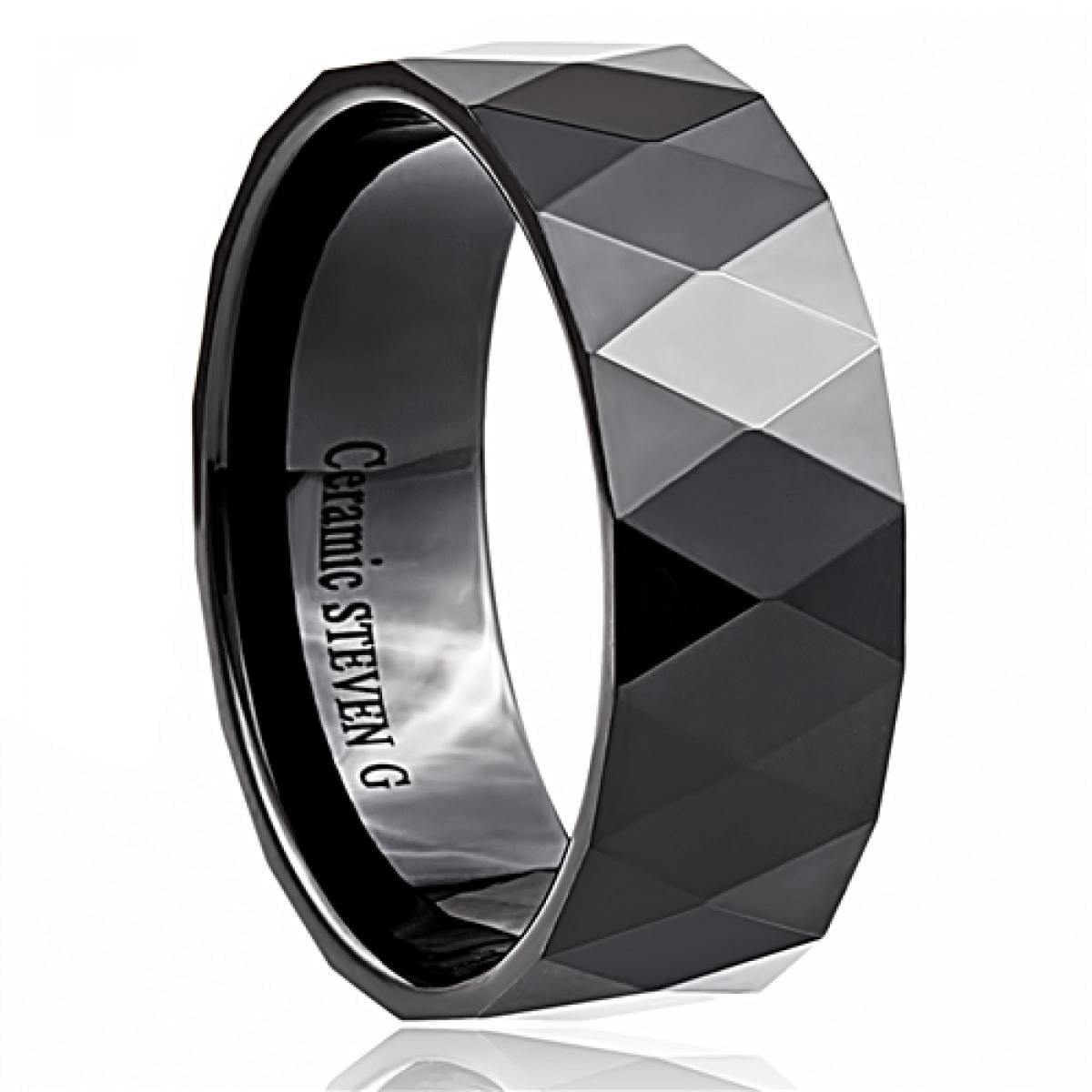 Diamond Pattern Ceramic Ring - Walmart.com