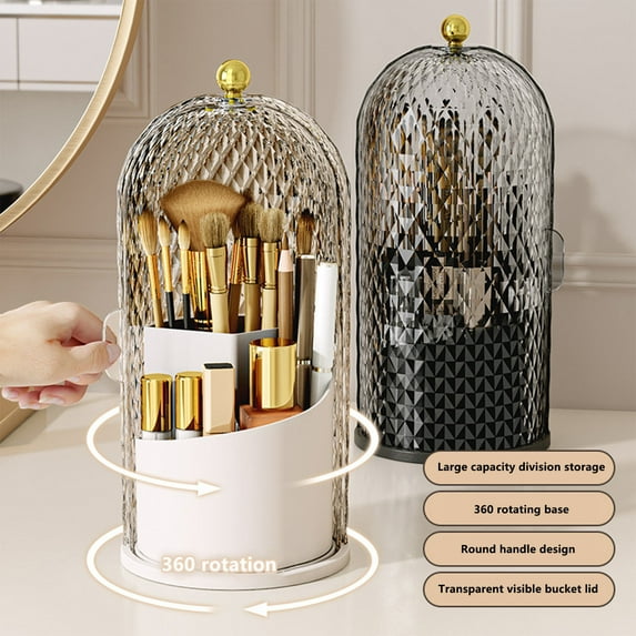 Diamond Pattern Storage Box Under 5 ! Yannianjz Rotating Makeup ...