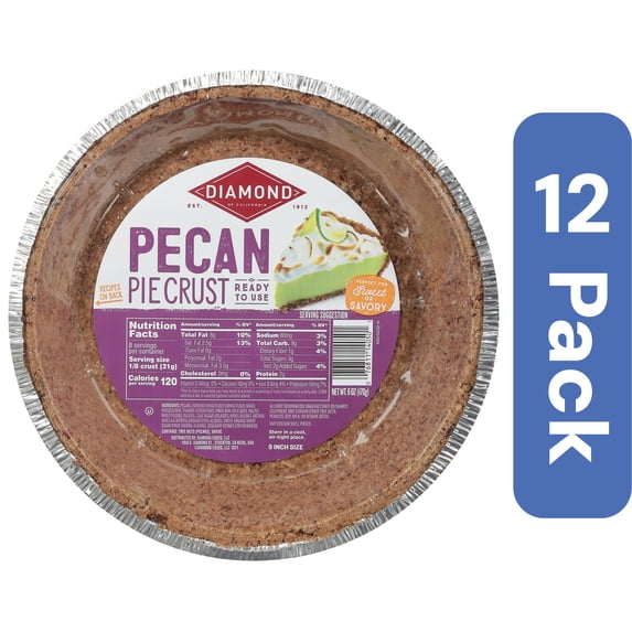 Diamond Pecan Pie Shell 6 oz (Pack Of 12) - Walmart.com