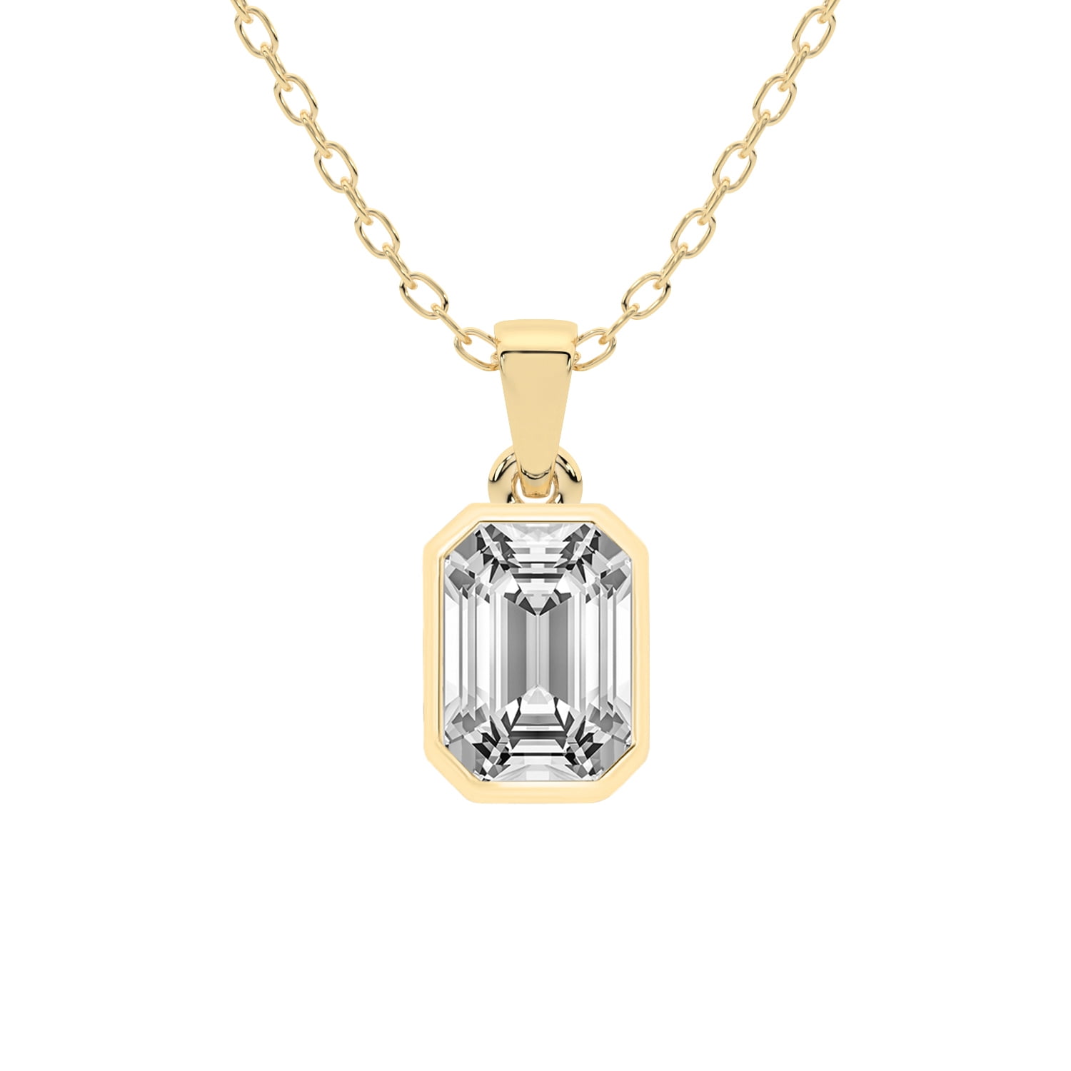 Diamond Pendant Necklace For Women | 5 Carat IGI Certified Emerald ...