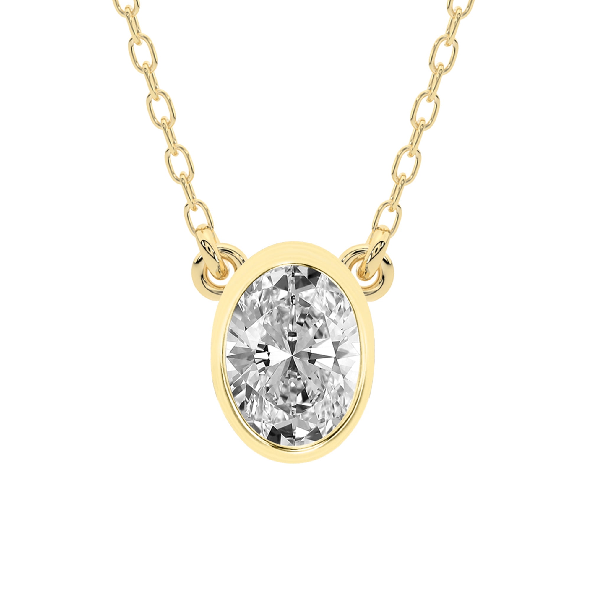 Diamond Pendant Necklace For Women | 5 Carat IGI Certified Oval Shape ...