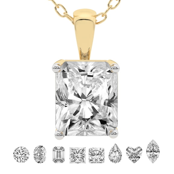 Lab Grown Diamond Pendant Necklace For Women | 1 Carat IGI Certified ...