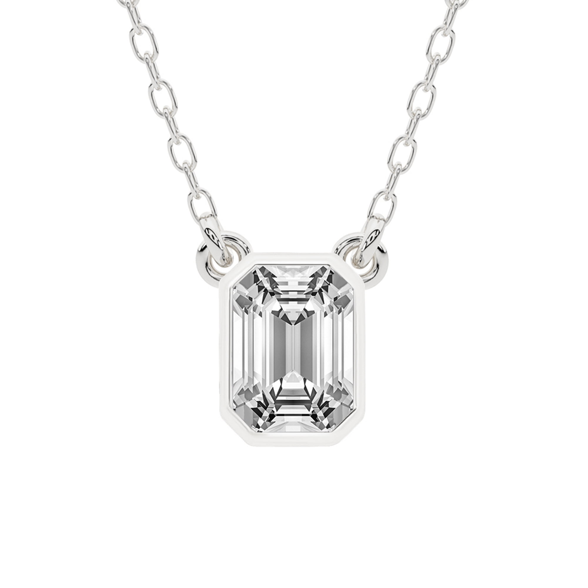 Diamond Pendant Necklace For Women | 3 Carat IGI Certified Emerald ...
