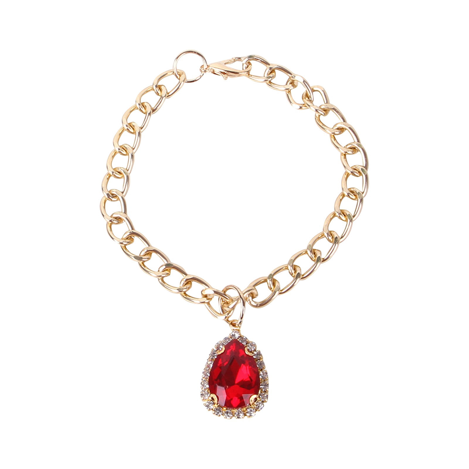 Diamond Pet Collar,Pet Diamond Pendant Necklace Water Drop Collar ...