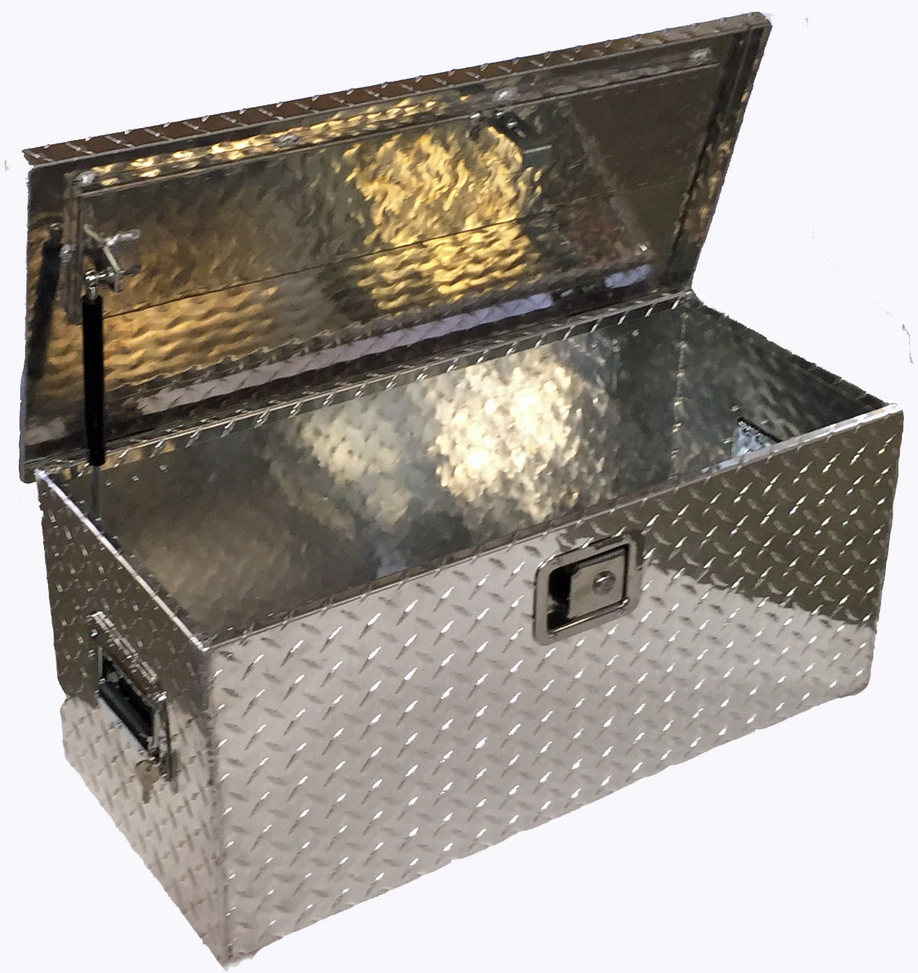 Universal Fit Large 31" Diamond Plate Aluminum Tool Box with Keyed ...