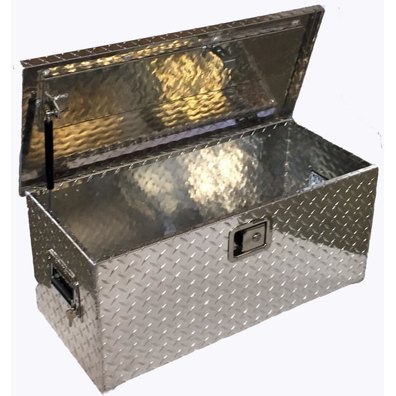 Universal Fit Large 31" Diamond Plate Aluminum Tool Box with Keyed ...