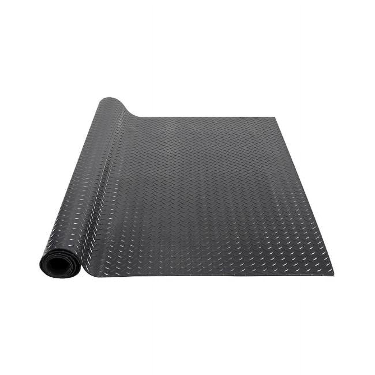Diamond-Plate Rubber Flooring Roll, 3 mm x 4 ft. x 10 ft. Garage Floor ...