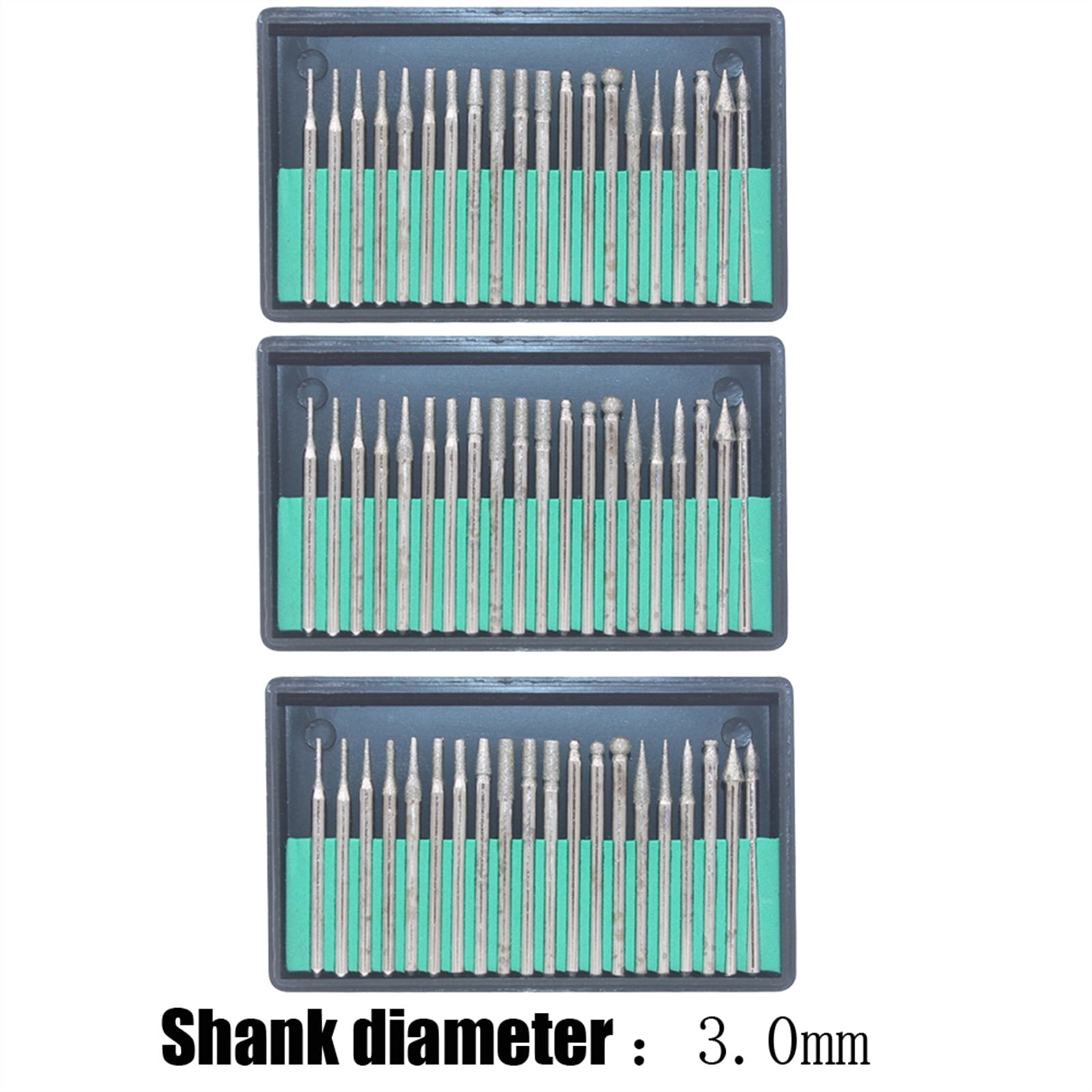 Diamond Point Drill Bit Glass Gem Tool Metal Rotary Tool Jewelry Tool ...