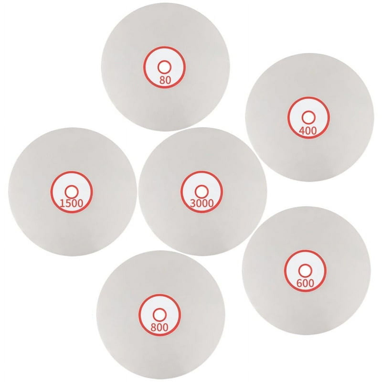 Diamond Polishing Disc Set 6 PCS, 6Inch Diamond Flat Lap 80/400/600/800 ...