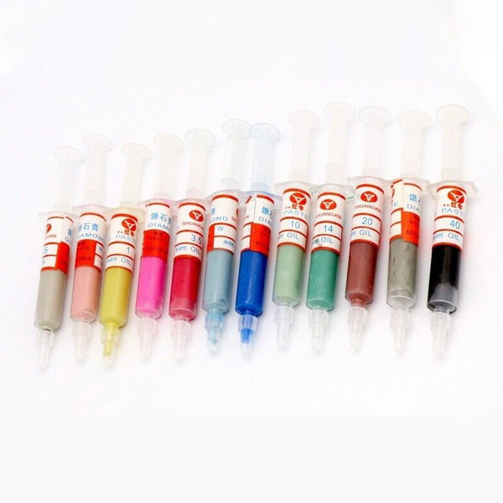 Diamond Polishing Paste Paste W0.5-W40 12 Pcs Convenient Abrasive Paste ...