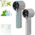 Diamond Portable Fan - Mini Handheld Fan Rechargeable with LED Light ...