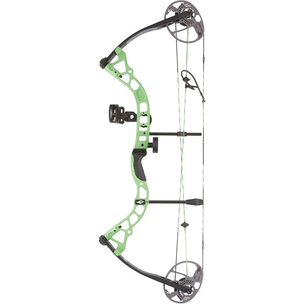 Diamond Archery B12702 Prism Neon Green RH 18-30" 5-55lbs Compound Bow ...