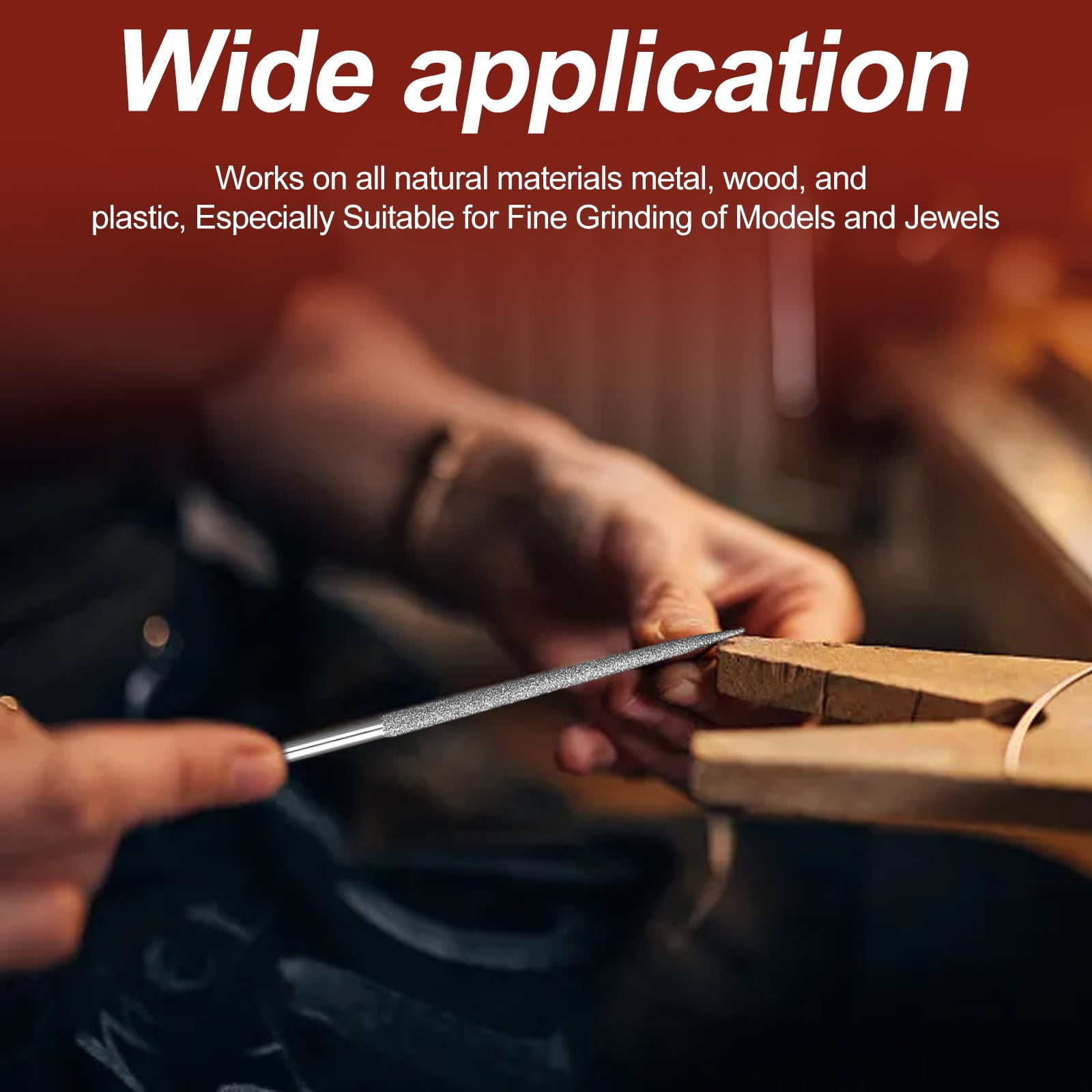 Diamond Rhombic File Set, Hybrid Performance Tools With Ergonomic Soft ...