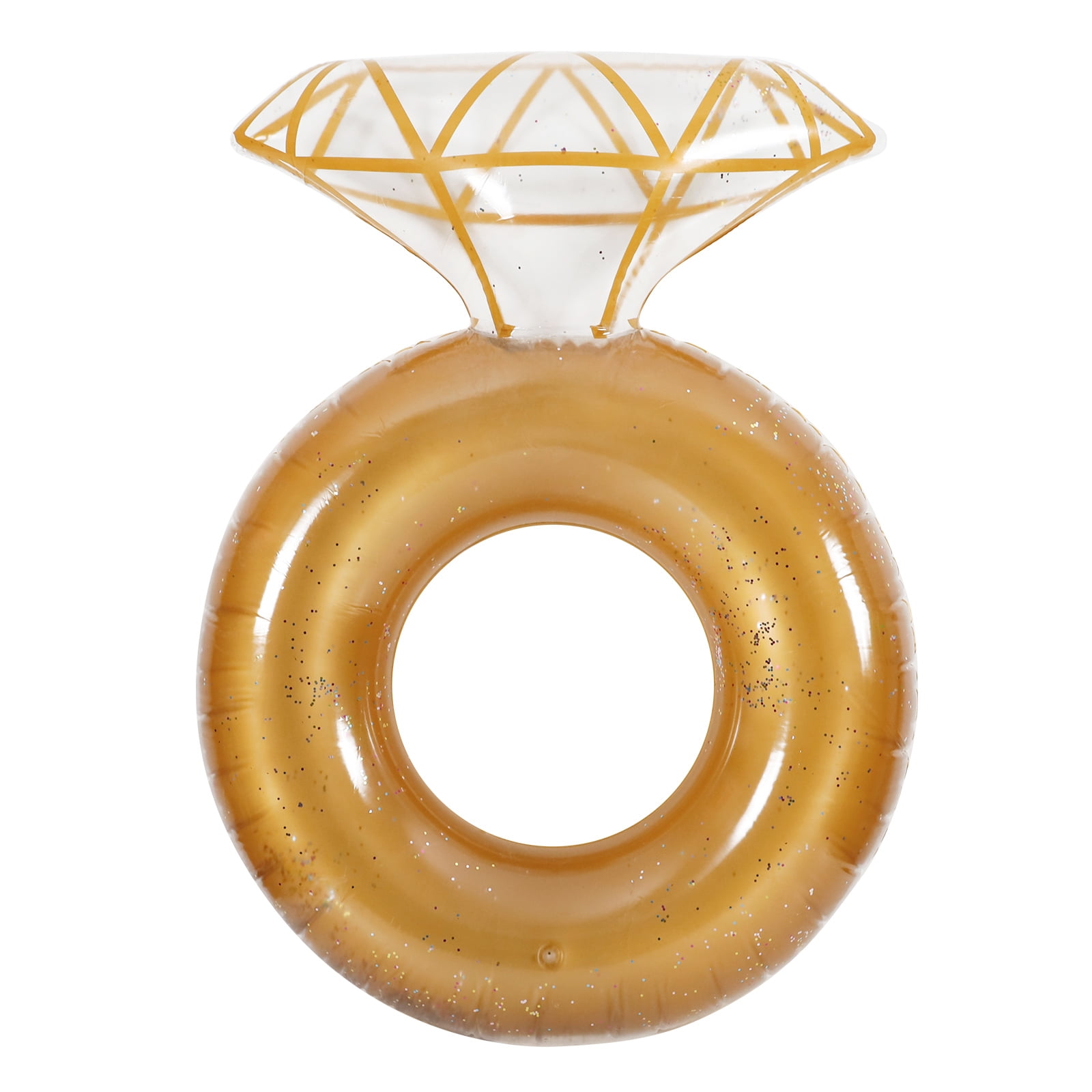 Diamond Ring Inflatable Pool for Adults, Large 120×90cm Floating Ring ...