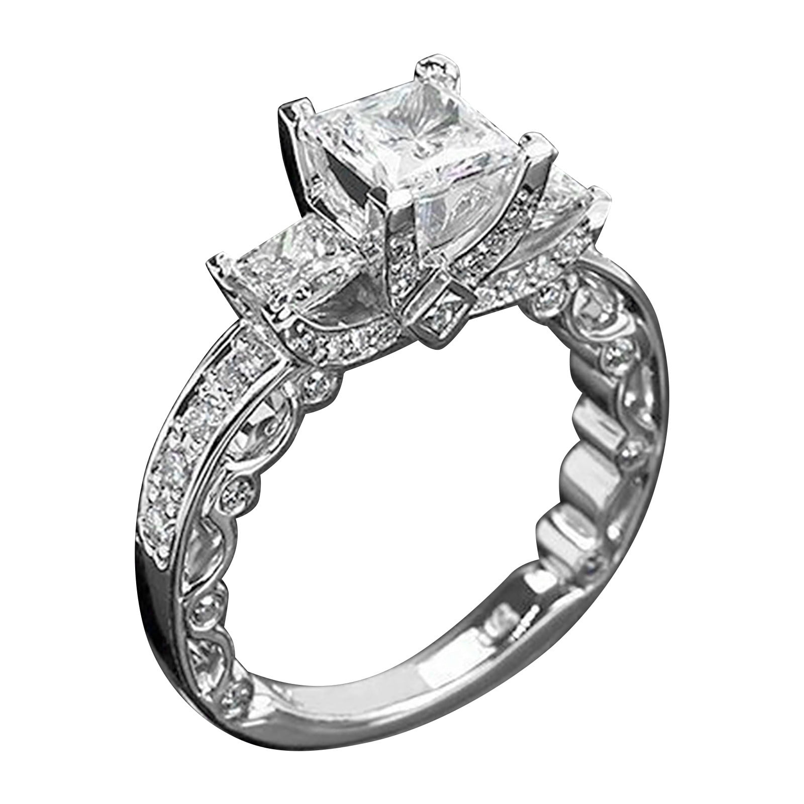 Diamond Ring Popular Exquisite Ring Simple Fashion Jewelry Popular ...